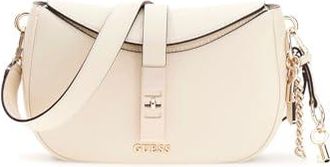 Guess sac &agrave; &eacute;paule bandouli&egrave;re Brooke Shoulder Bag Cream White &eacute;cru
