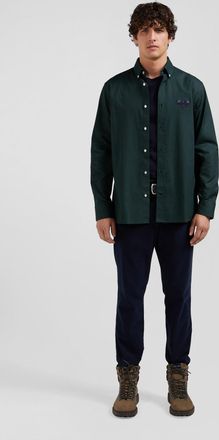 Eden Park Chemise En Coton Oxford Vert Noeud Papillon Cercl&eacute; Coupe Regular