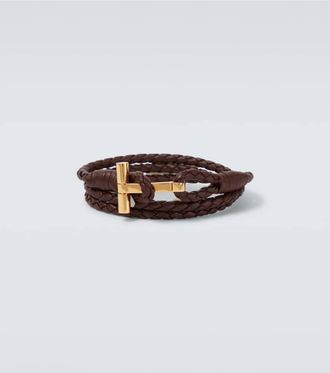 Tom Ford Bracelet T en cuir