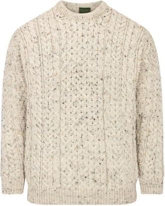 Walker and Hawkes Pull en Laine m&eacute;rinos Bradwell - Homme - Ivoire - L