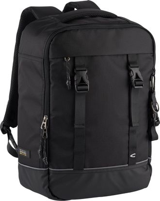 Camel Active Herren Connect Rucksack mit gepolstertem Laptopfach Schwarz, Menswear-L
