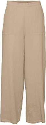 Vero Moda VMNATALI NIA HW Pant WVN Pantalons, Irish Cream, M aux Femmes