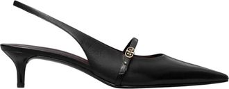 Tory Burch Femme, Chaussures, Noir, Taille: 36 EU Double T Buckle Slingback