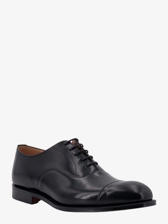 Churchs Mens Lace-Up Shoes Consult Leather Black Flat
