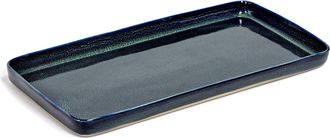Serax Teller GRO&szlig; RECHTECKIG 37,3X18 H2,4 cm DUNKELBLAU