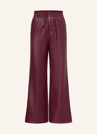 s.Oliver S.Oliver Red Hose Im Jogging-Stil In Lederoptik rot