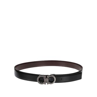 Ferragamo Lederg&uuml;rtel - - Accessories - Herren - Schwarzk - 115 CM
