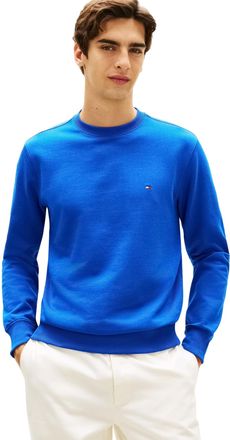 Tommy Hilfiger Herren Essential Terry Crewneck Mw0mw37237 Pullover-Sweatshirt, Blue (Regal Blue), S