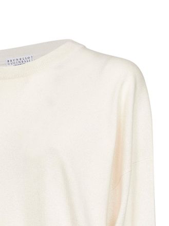 Brunello Cucinelli Cashmere Crewneck Sweater - Beige