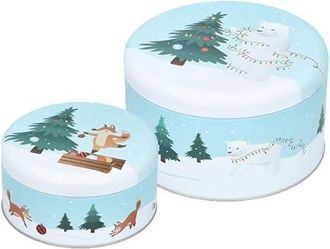 RBV BIRKMANN Birkmann, GBD Set Tiere schmücken Baum klein rund, 14×14×7 cm, Weißblech, GBD Tiere schmücken Baum, 472211