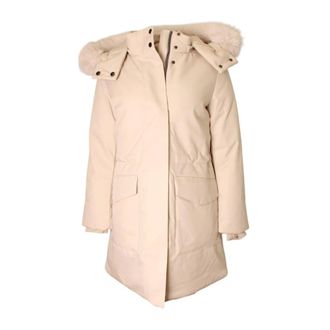 Geox Femme, Vestes, Blanc, Taille: 36 FR Mantel Offwhite pour Homme