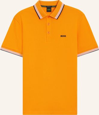 HUGO BOSS Piqu&eacute;-Poloshirt Paddy Curved Regular Fit orange