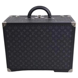 Louis Vuitton unisex, Pre-owned, Noir, Taille: ONE Size Pre-owned Cotteville 50 Monogram Eclipse Trunk