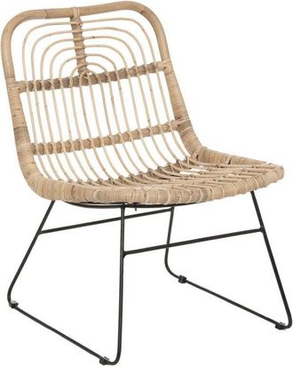 Atmosphera Atmosphera - Fauteuil en rotin Parsa pieds métal