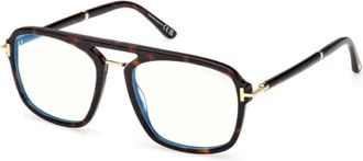 Tom Ford unisex, Accessoires, Brun, Taille: 54 MM Slim Navigator Frame