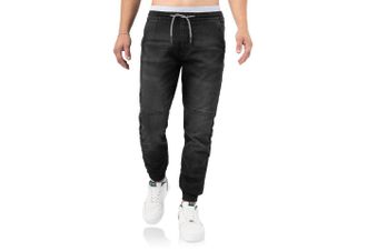 Indicode Schlupfhose Oltjon bequeme l&auml;ssige Freizeithose in Jeansoptik mit elastischem Bund