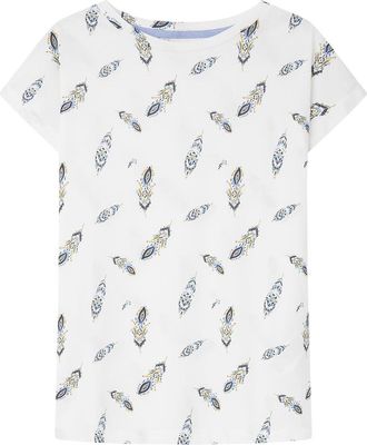 Springfield Damen T-Shirt, granatrot Bedruckt, Small