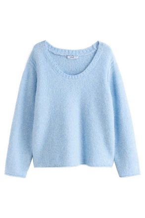 Next Strickpullover Pullover mit Wolle und U-Ausschnitt (1-tlg)