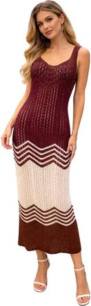 Akep Femme, Robes, Multicolore, Taille: 40 FR Abito in maglia lungo sfumato