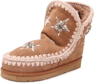 Mou Femme, Chaussures, Beige, Taille: 36 EU Eskimo 18 Wool Stars & Rhinestones