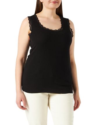 Cream Damen Vanessa Top, Schwarz (Pitch Black 61907), Medium