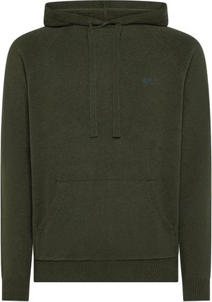 Sun 68 Homme, Sweatshirts et sweats &agrave; capuche, Vert, Taille: XL Maglia in Misto Cashmere Cappuccio
