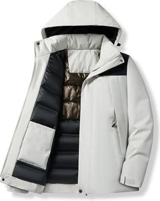 ORANDESIGNE Veste à Capuche Femme Doudoune Hiver Veste épaisse Doudoune Capuche Détachable Grande Taille Puffer Jacket Blouson Homme Doudoune Veste Duvet dextérie