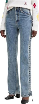 Rotate Rotate Birger Christensen, Femme, Jeans, Bleu, Taille: W26 Jeans droits