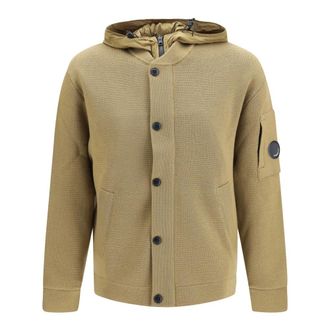 C.P. Company Wende-Strickjacke aus Merinowolle und Stretch-Nylon - - Knitwear - Herren - Beige - S