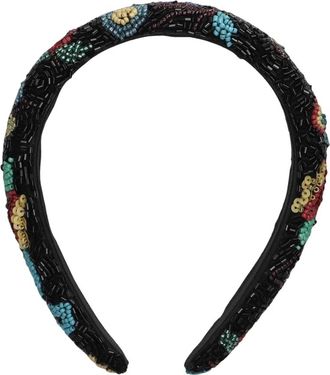 Becks&ouml;ndergaard Fairygard Breiter Haarspang mit Perlen - - Accessories - Damen - Schwarzk - ONE SIZE