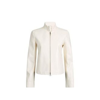 Courr&egrave;ges Veste vernie en coton m&eacute;lang&eacute;