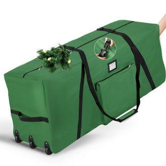 Famirosa Weihnachtsbaum Aufbewahrungstasche, f&uuml;r k&uuml;nstliche zerlegt Urlaub Baum, strapazierf&auml;hige 600D Oxford-Baumtaschen (Gr&uuml;n, 150x42x71 cm)