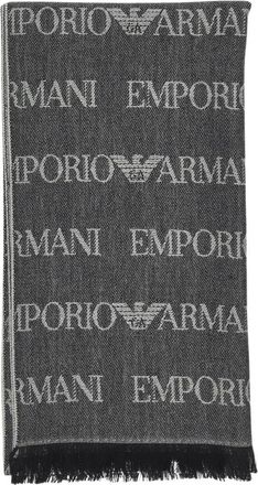 Emporio Armani Homme, Accessoires, Bleu, Taille: ONE Size Wool Blend Scarf