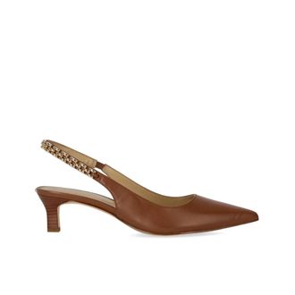 Michael Kors Marcia Kitten Sling Pump - - Shoes - Damen - Braun - 38 EU