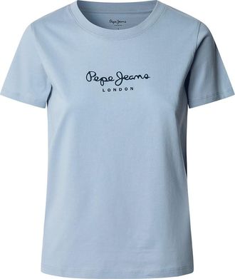 Pepe Jeans London MACY T-Shirt für Damen, Blau (Dazed Blue), Größe XL, Blau (Dazed Blue), XL