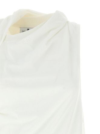 Courr&egrave;ges Womens White Cotton Long Sleeve T-Shirt