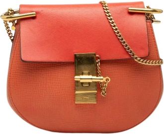 Chlo&eacute; Sac bandouli&egrave;re Drew Pre-owned - Femme - Pre-owned - Orange - Taille: ONE Size