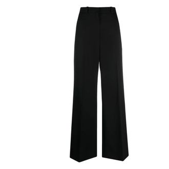 Lanvin Wide Leg Tailored Pant - - Trousers - Damen - Schwarzk - L