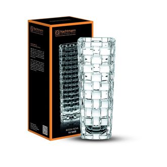 Nachtmann Glasvase 16 cm, Bossa Nova, 82087, Vase aus Kristallglas, Blumenvase Tischdeko, spülmaschinenfest