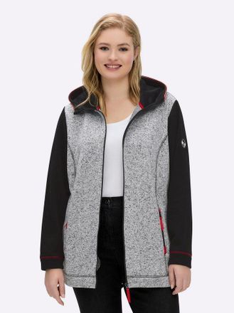 Sheego Fleecejacke Sweatjacke Langarm