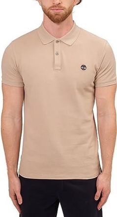 Timberland Polo Homme Slim Basic avec Logo, beige, 3XL