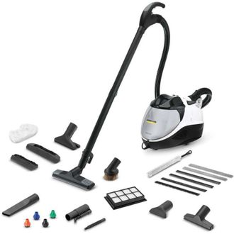 Karcher Dampfsauger K&auml;rcher sv 7, Dampfdruck: 4 bar, Aufheizzeit: 5 min, Saug- und Dampfmengenregulierung, mehrstufiges Filtersystem, 2-Tank-System, mit