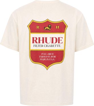 Rhude Oversized Graphic Print T-Shirt - White