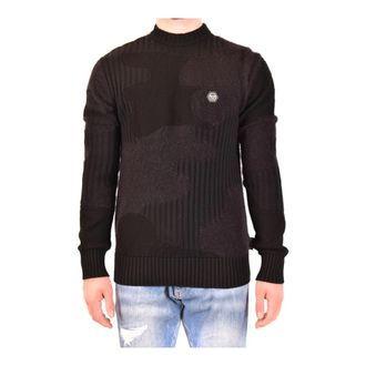 Philipp Plein Rundhals-Strickware - - Knitwear - Herren - Schwarzk - M