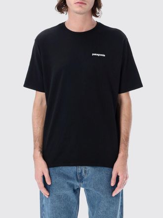Patagonia T-shirt en coton recycl&eacute; m&eacute;lang&eacute; avec logo imprim&eacute;