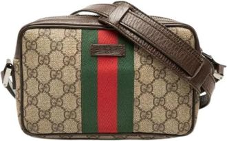 Gucci Pre-owned Canvas Crossbody Bag - - Pre-owned - Damen - Beige - ONE SIZE