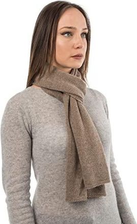 DALLE PIANE CASHMERE Écharpe 100% cachemire - Made in Italy - Femme/Homme, Couleur: Vison, Taille unique