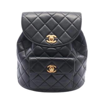 Chanel Pre-owned Vintage Backpack - Femme - Pre-owned - Noir - Taille: ONE Size