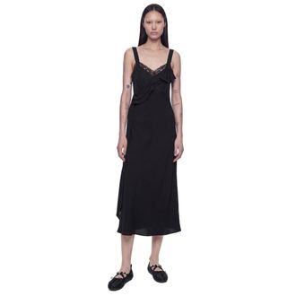 Simone Rocha Bow Sash Slip Midi Dress