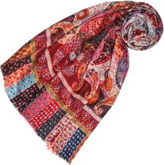 Lorenzo Cana Lorenzo Cana - XXL Cachemire Soie Femme Foulard Foulard 50% Cachemire 50% Soie Color&eacute; Imprim&eacute; Multicolore 70 x 200 cm Foulard Ch&acirc;le Ch&acirc;le &Eacute;tole Multic